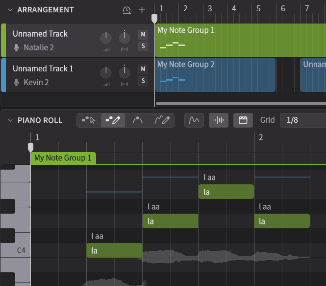 音符组 | Synthesizer V Studio 2 Pro User Manual